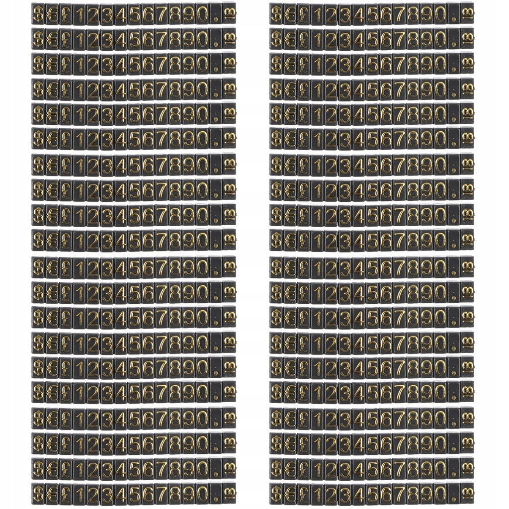 Shelf Tag Label Numbers Stickers Jewel 40 Pcs - 14906950734 - oficjalne ...
