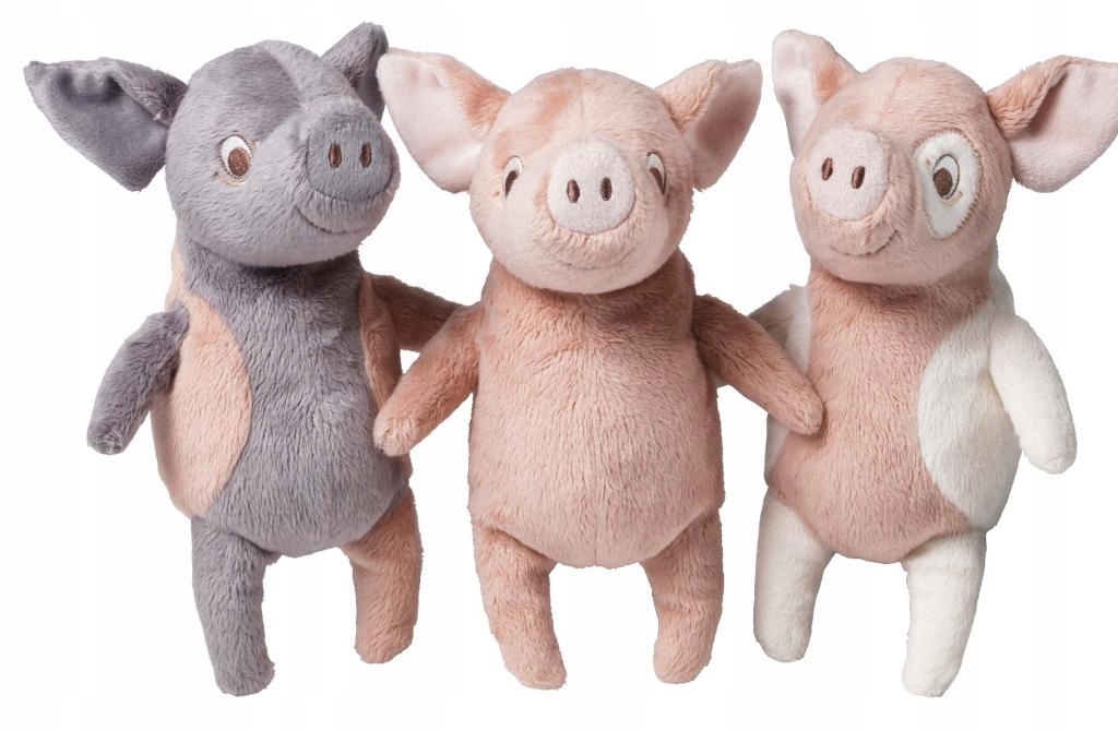 Zabawki Pluszaki Pluszowe świnki świnie IKEA KELGRIS 3 szt ...