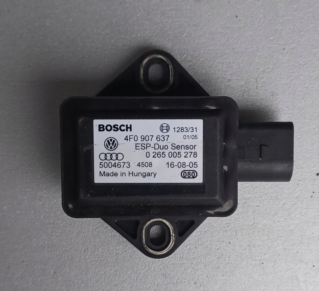 CZUJNIK MODUŁ ESP AUDI A6 C6 4F0907637 - 12234164845 - oficjalne ...