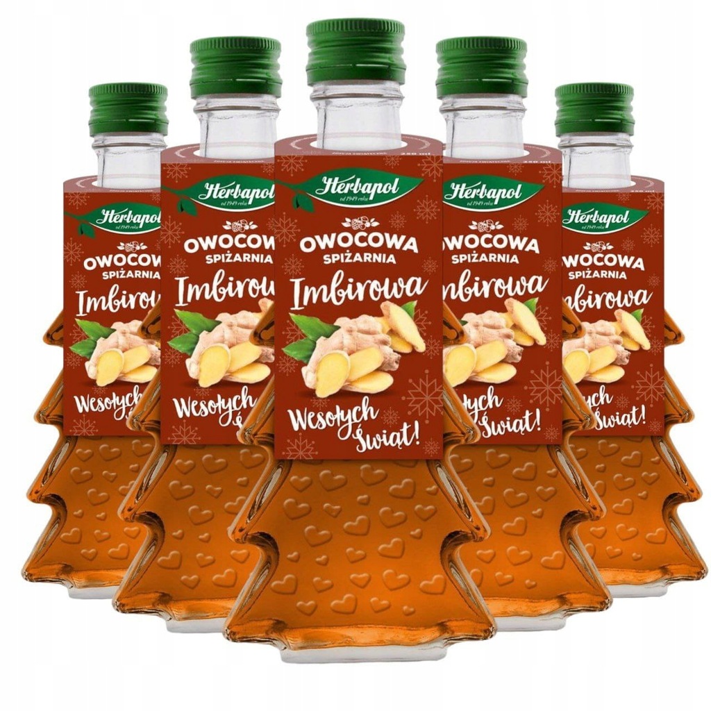 Syrop sok IMBIROWY do herbaty kawy syrop barmański choinka prezent ...