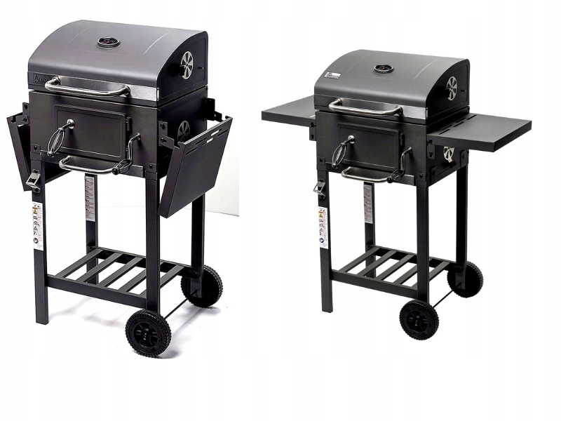 GRILL WĘGLOWY GRIL OGRODOWY POKRYWA POPIELNIK KOŁA - 13456487173 ...