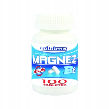 Magnez B6 Vita Family 100 tabletek - 11238337710 - oficjalne archiwum Allegro