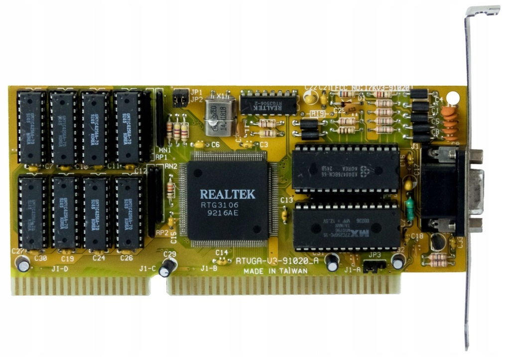 REALTEK RTG3106 1MB RTVGA-V3-91020_A VGA ISA - 13318346438 - oficjalne ...