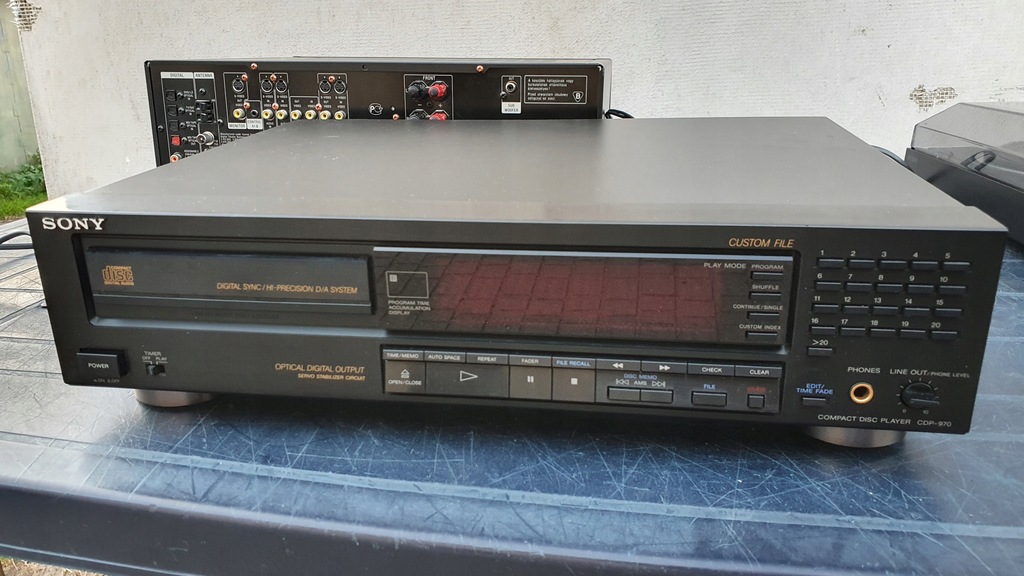 Odtwarzacz CD Sony CDP-970 + pilot - 12707264106 - oficjalne archiwum Allegro