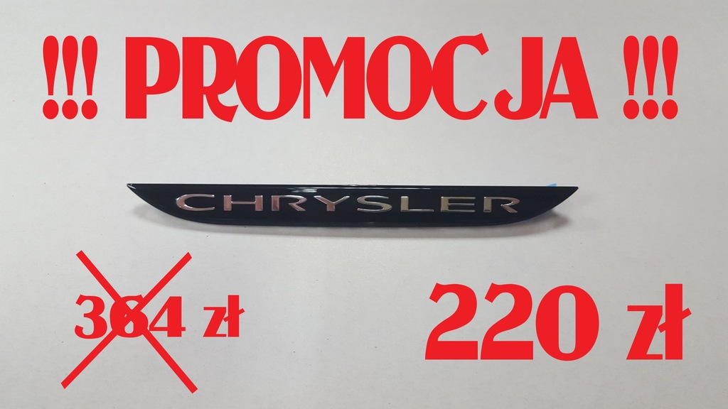 GRILLE EMBLEMAT CHRYSLER 300C MOPAR 68088468AA - 6937995516 - oficjalne ...