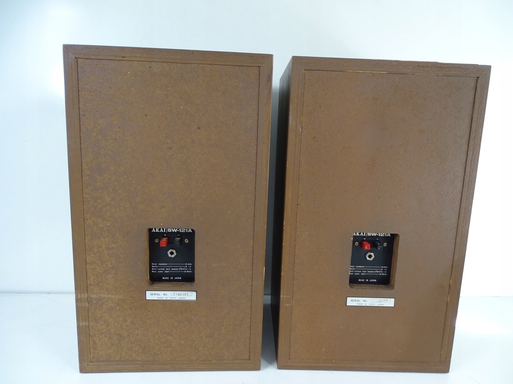 KOLUMNY AKAI SW-121A SPRAWNE ŁADNY DŹWIĘK - 8971571744 - oficjalne ...