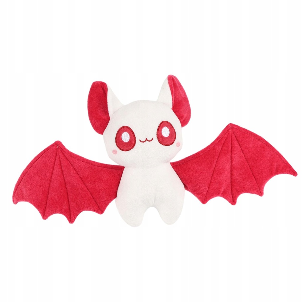 Lifelike Bat Doll Bat Plush Toy, Soft Huggable Lovely Red and white ...