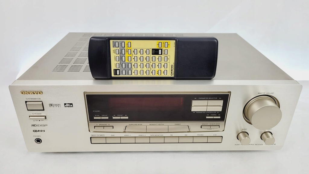 Amplituner Onkyo TX-DS474 5.1 czarny 5x100w 6ohm - 12516584656 - oficjalne archiwum Allegro