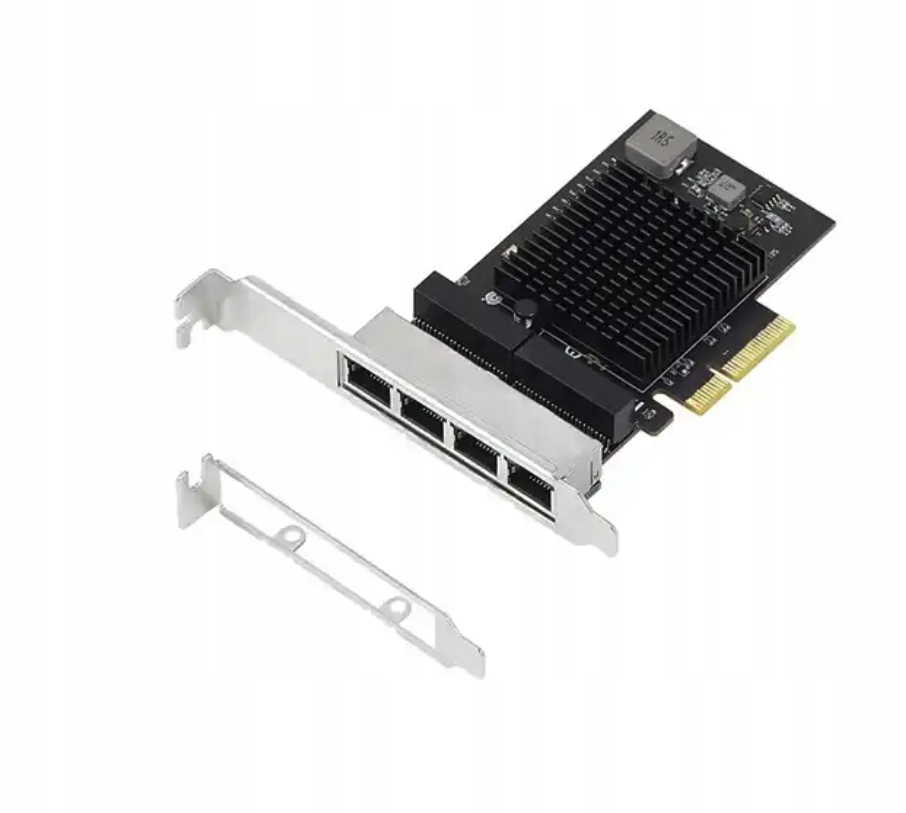 KARTA SIECIOWA LAN 4x 2.5Gb/s 5G PciE Serwer PC - 13458965251 ...