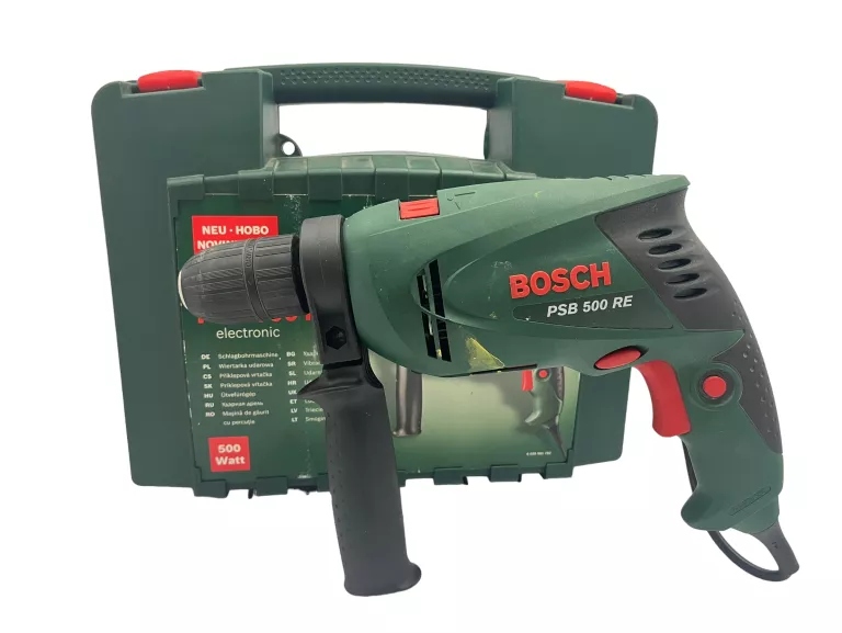 WIERTARKA UDAROWA BOSCH PSB 500 RE - 14124248514 - oficjalne archiwum Allegro