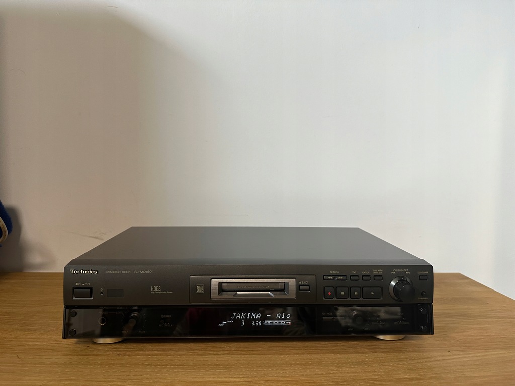 TECHNICS SJ-MD150 ODTWARZACZ NAGRYWARKA MINIDISC + PILOT TOPOWY MODEL ...