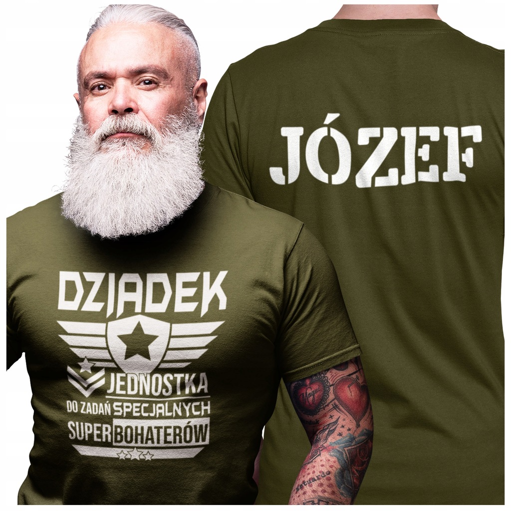 KOSZULKA DLA DZIADKA z IMIENIEM DZIADEK JEDNOSTKA - 13140394196 - oficjalne archiwum Allegro