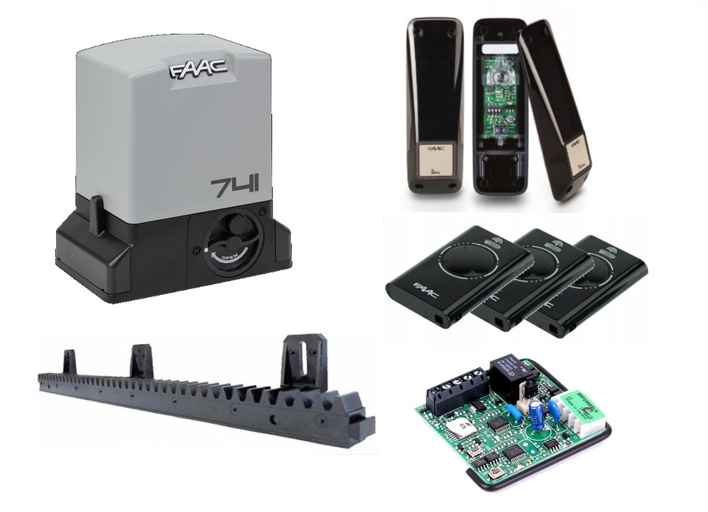 Napęd do bramy przesuwnej FAAC 741 230V DELTA 3 - 11859815398 ...