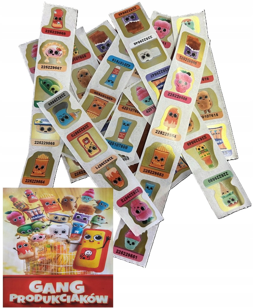 GANG PRODUKCIAKÓW PRODUKCIAKI - NAKLEJKI ZESTAW 10 szt - 16855659554 ...