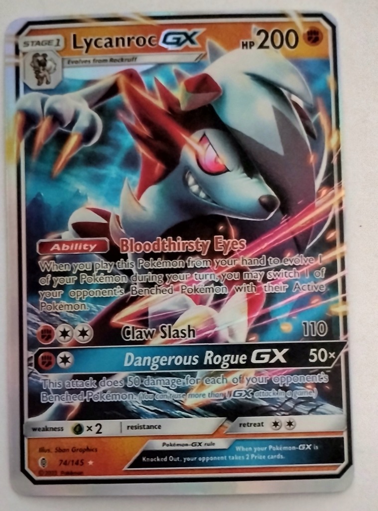 LEGENDARNA KARTA POKEMON LYCANROC - 13660253982 - oficjalne archiwum Allegro