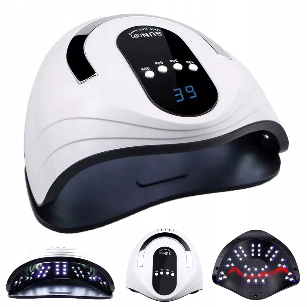 LAMPA 120W UV/LED SUN S9 DO PAZNOKCI HYBRYDY ŻELE - 11617439171 - oficjalne archiwum Allegro