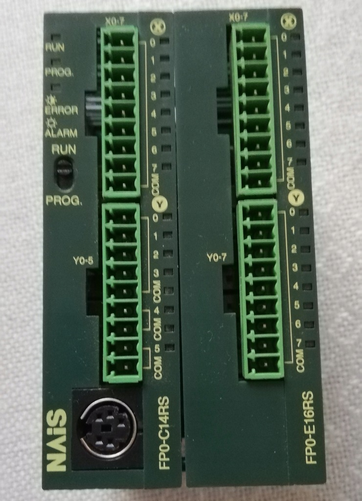 Sterownik PLC NAiS FP0-C14RS i moduł FP0-E16RS - 7851476579 - oficjalne archiwum Allegro