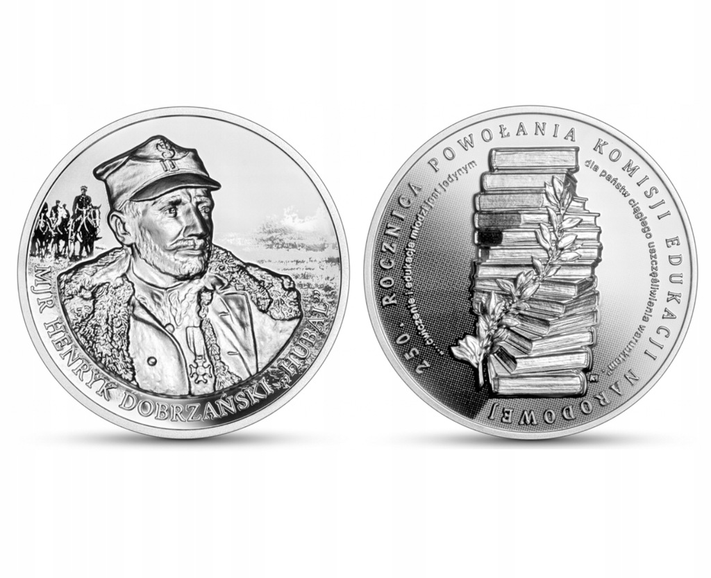 10 zł Mjr Henryk Dobrzański HUBAL + KEN - 250. r Komisji Edukacji Narodowej - 15162985625 ...