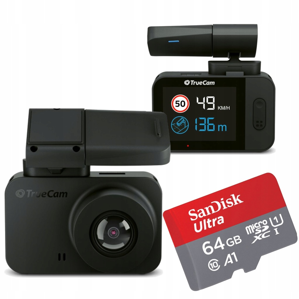 TRUECAM M5 GPS WIFI KAMERA SAMOCHODOWA + 64GB - 9728892082 - oficjalne ...