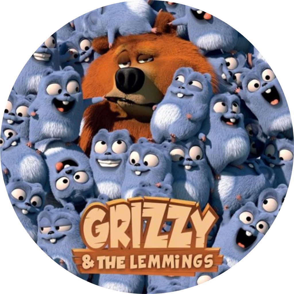 Opłatek cukrowy GRIZZLY I LEMINGI 20 cm TORT - 10991572779 - oficjalne ...
