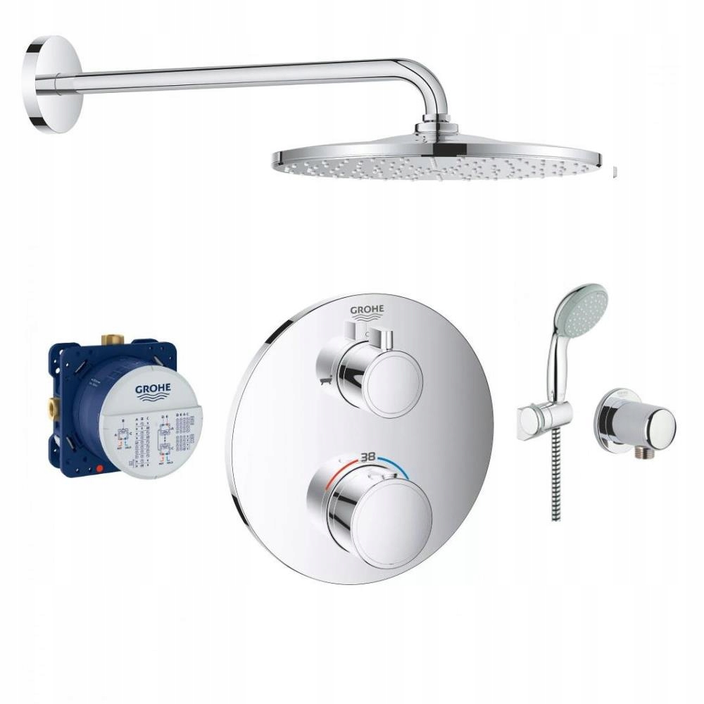 Grohe Grohtherm Zestaw prysznicowy podtynkowy - 10611604686 - oficjalne archiwum Allegro