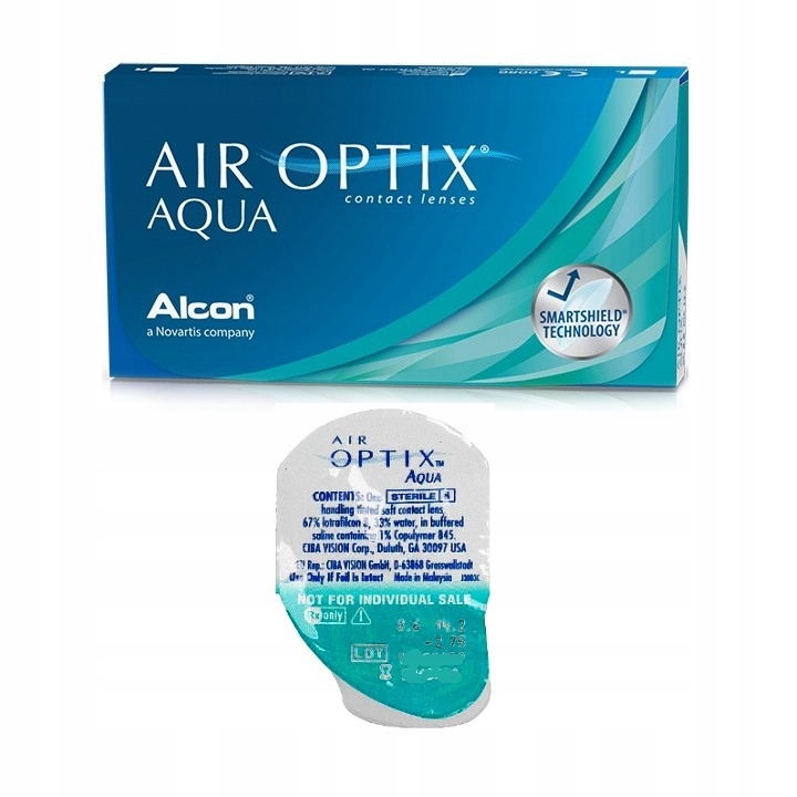 Soczewki AIR OPTIX AQUA Ciba Vision Alcon 1 szt. - 12912513880 ...