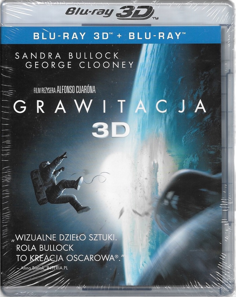 Grawitacja 3D + 2D Blu-ray (polskie wydanie) - 13350111170 - oficjalne archiwum Allegro
