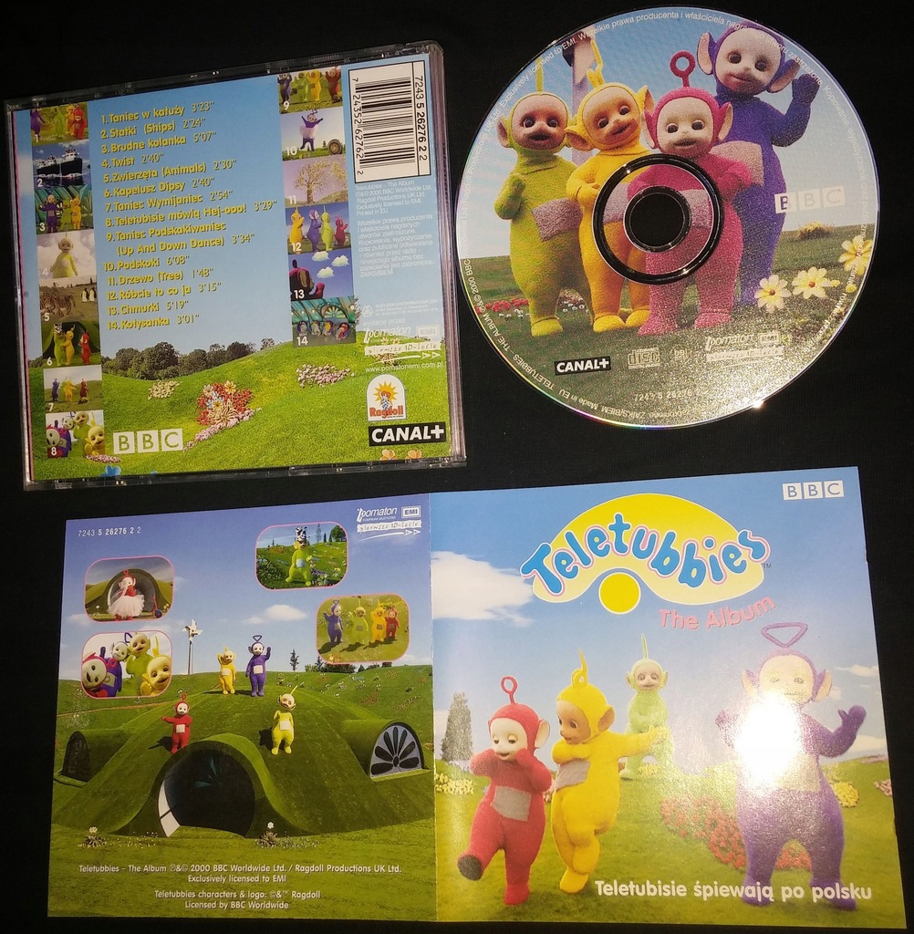 Teletubbies - The Album CD Teletubisie po polsku - 9434213426 ...