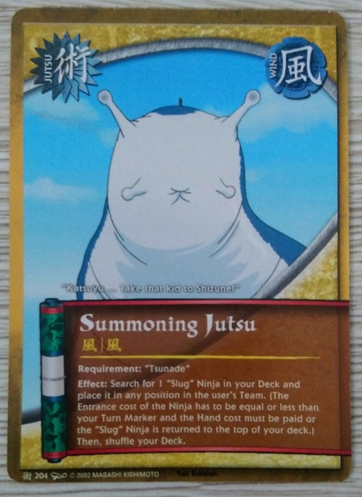 Karta Naruto CCG Jutsu Summoning Jutsu - J-204 - 11477281590 ...