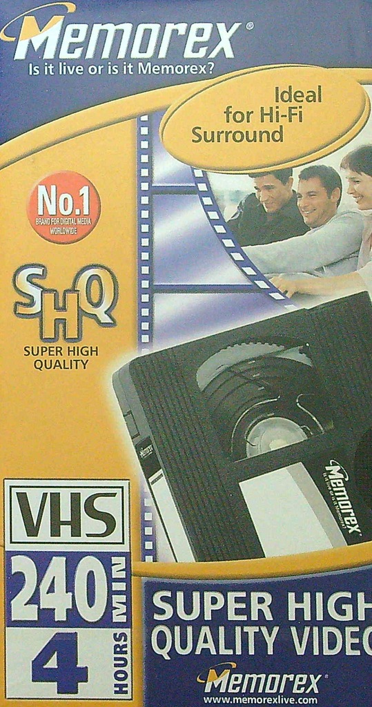 kaseta Memorex E-240 SHQ VHS /NOWA/ - 14275891213 - oficjalne archiwum ...