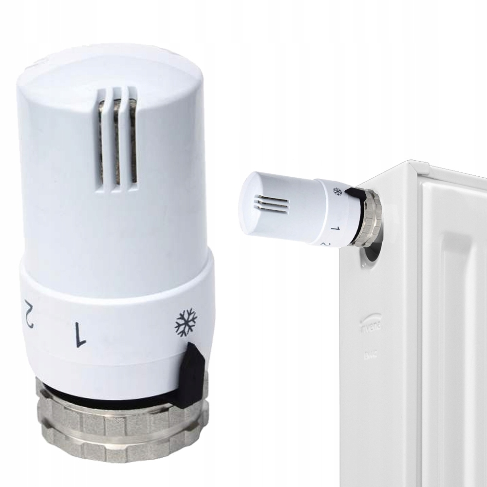 GŁOWICA TERMOSTATYCZNA M30x1.5 DO GRZEJNIKA BIAŁA - 13533689838 - oficjalne archiwum Allegro
