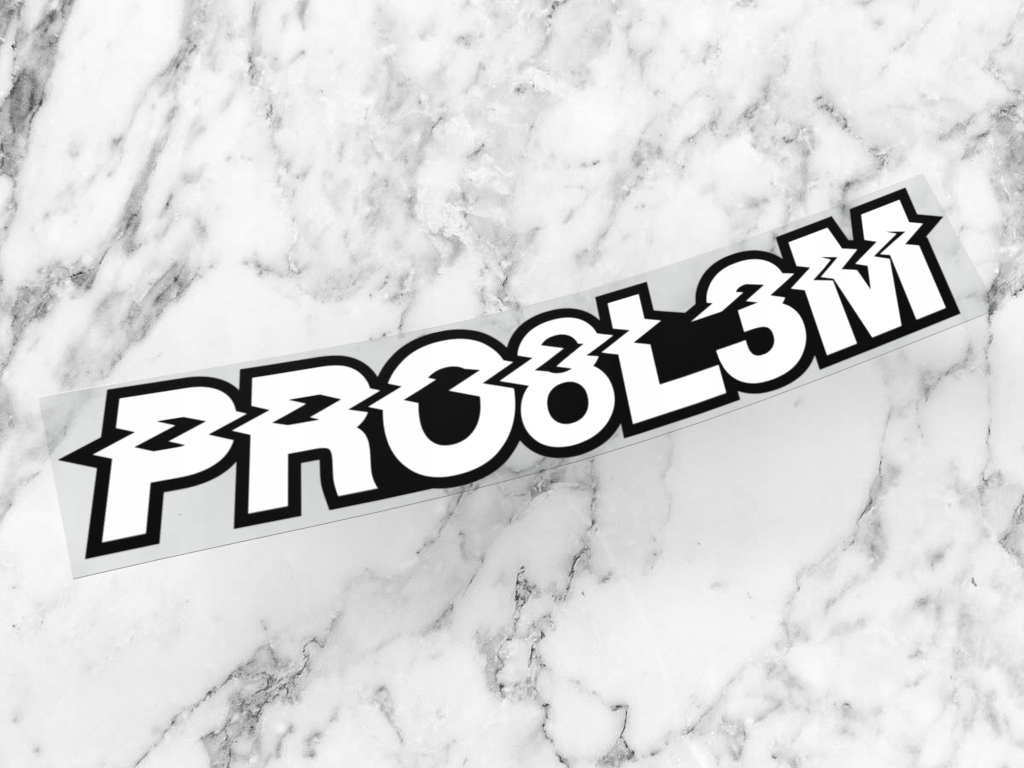 Naklejka K13 + PRO8L3M 11 x 2 cm problem p8m - 12473528179 - oficjalne ...