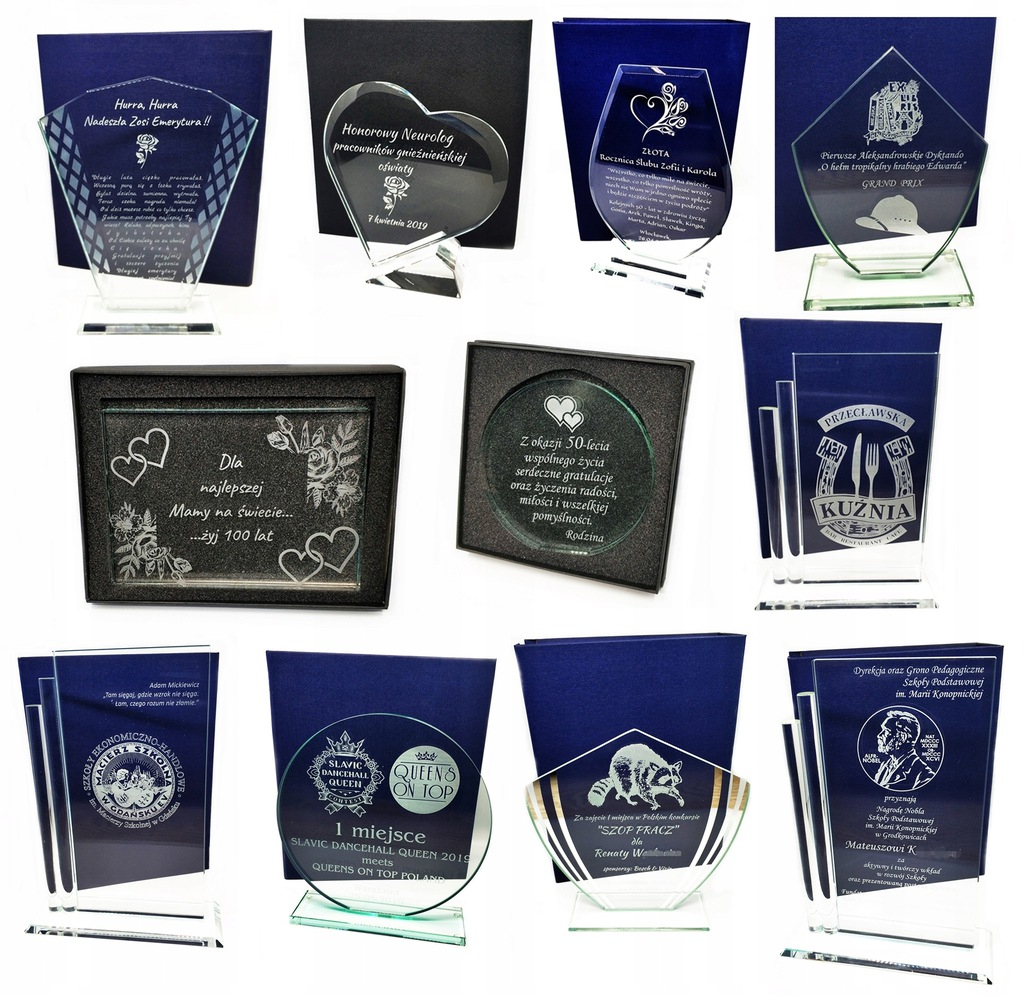 Купить Стеклянная статуэтка экономической награды W533 + ГРАВИРОВКА ...