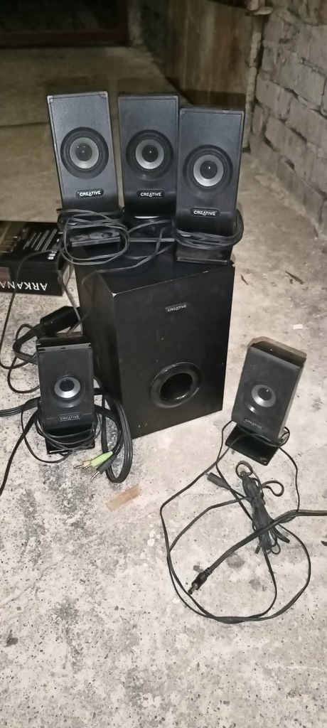 Głośniki Creative 5,1 A500 - 12869644837 - oficjalne archiwum Allegro