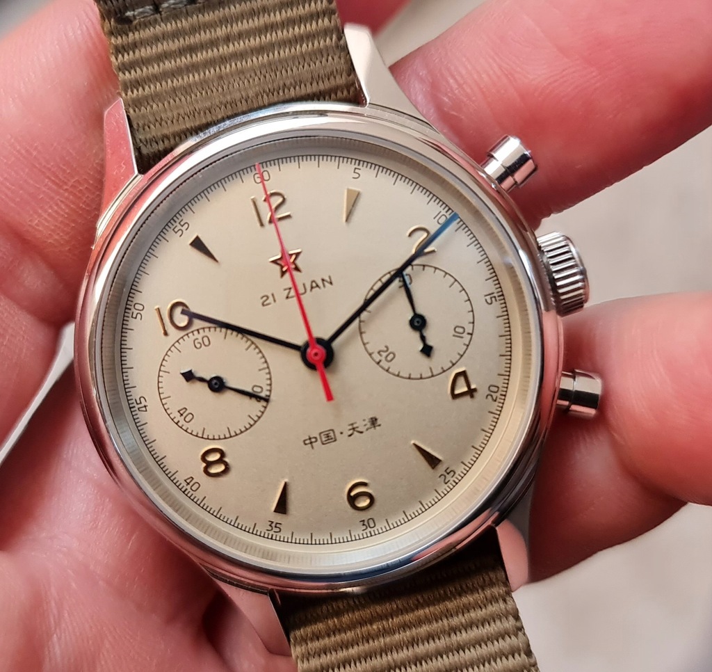 Zegarek Seagull ST19 chronograf 1963 Zuan Seakoss - 12652594234 ...