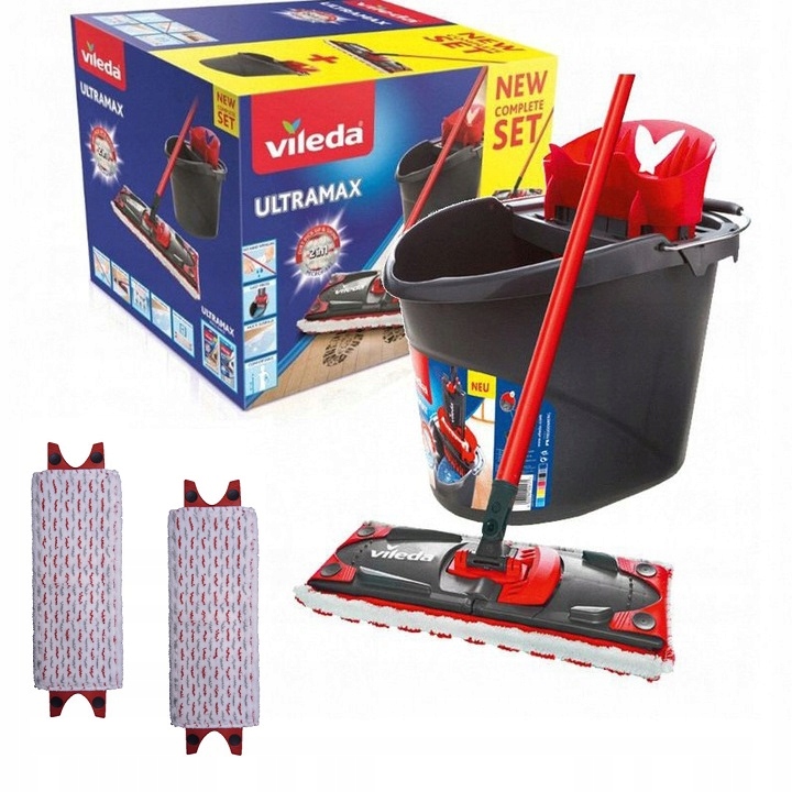 ZESTAW VILEDA ULTRAMAX MOP + WIADRO + 2 WKŁADY - 12950331616 ... ZESTAW VILEDA ULTRAMAX MOP + WIADRO + 2 WKŁADY - 12950331616 ...