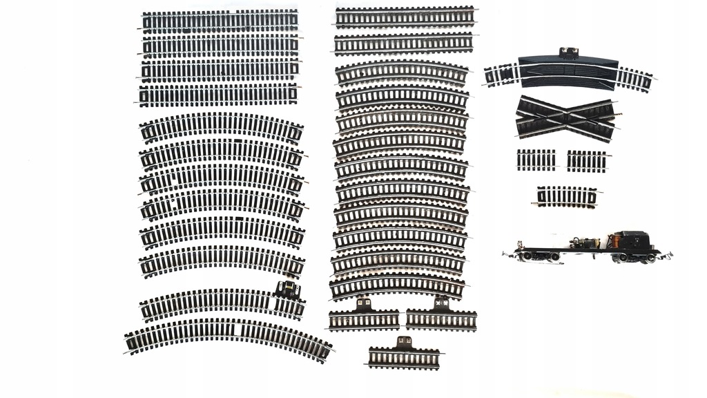 TORY / SZYNY PIKO H0 MIX ŁUKI / PROSTE 34 SZTUKI + GRATIS - 14585744021 - oficjalne archiwum Allegro