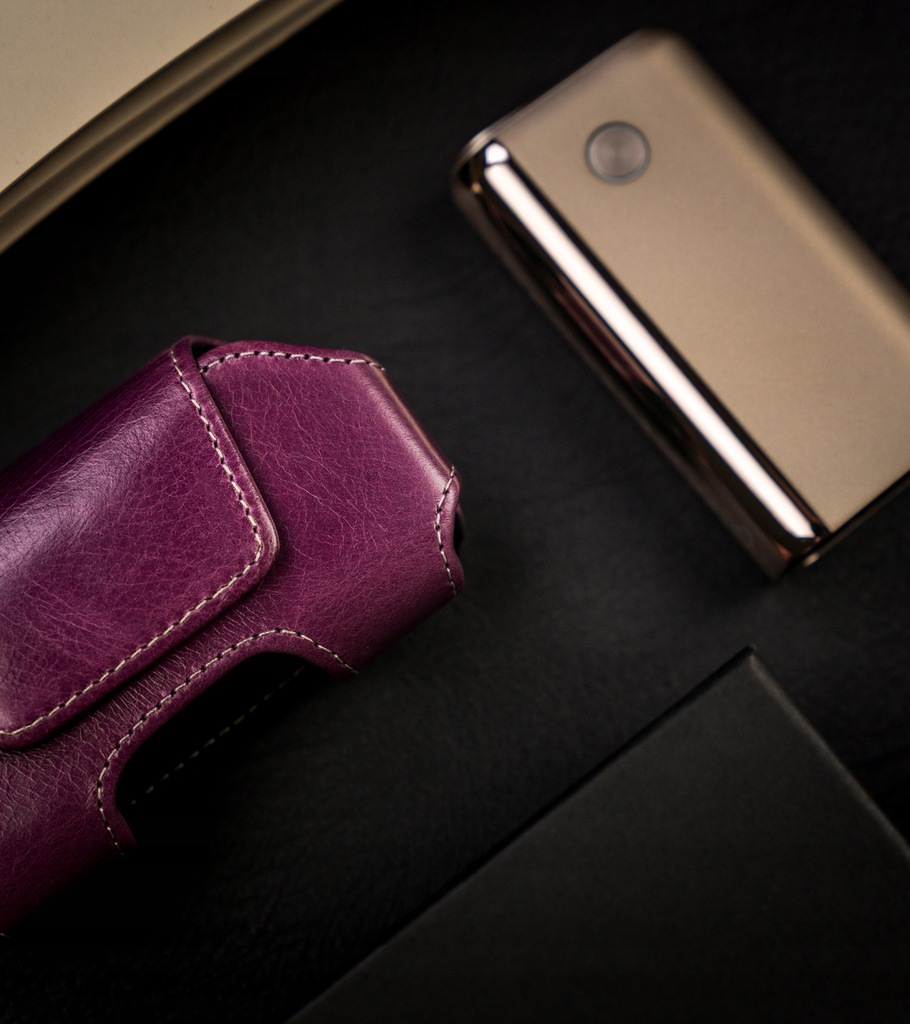 Skórzane ETUI na IQOS GLO NEO HEETS BAT DO PASKA - 12458163417 ...