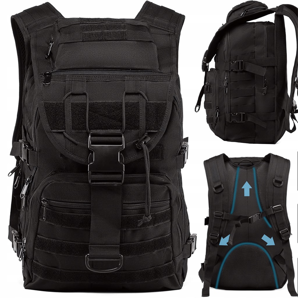 PLECAK TAKTYCZNY WOJSKOWY TURYSTYCZNY MILITARNY SURVIVAL 40L MOLLE - 15135272253 - oficjalne ...
