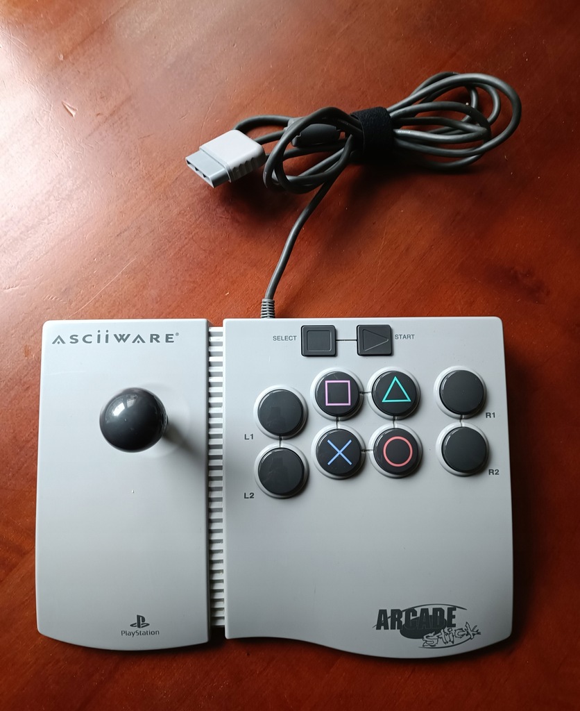 Kontroler ASCIIWARE PSX PS1 PSONE PS2 ARCADE STICK - 12888588192 - oficjalne archiwum Allegro