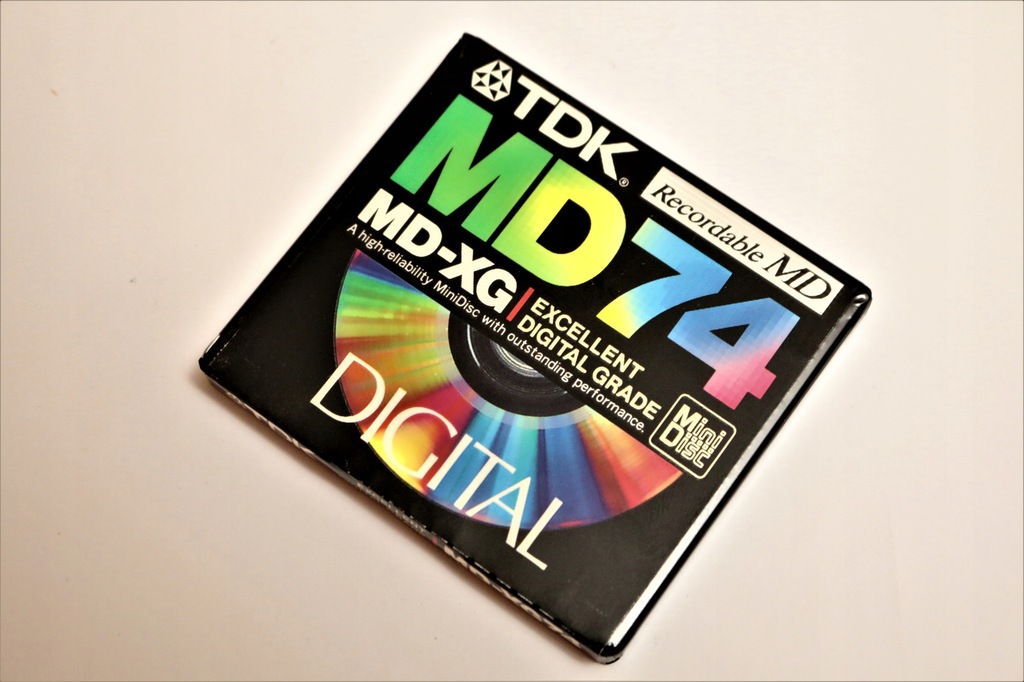 Minidisc mini disc TDK MD-XG 74 - 12840843484 - oficjalne archiwum Allegro