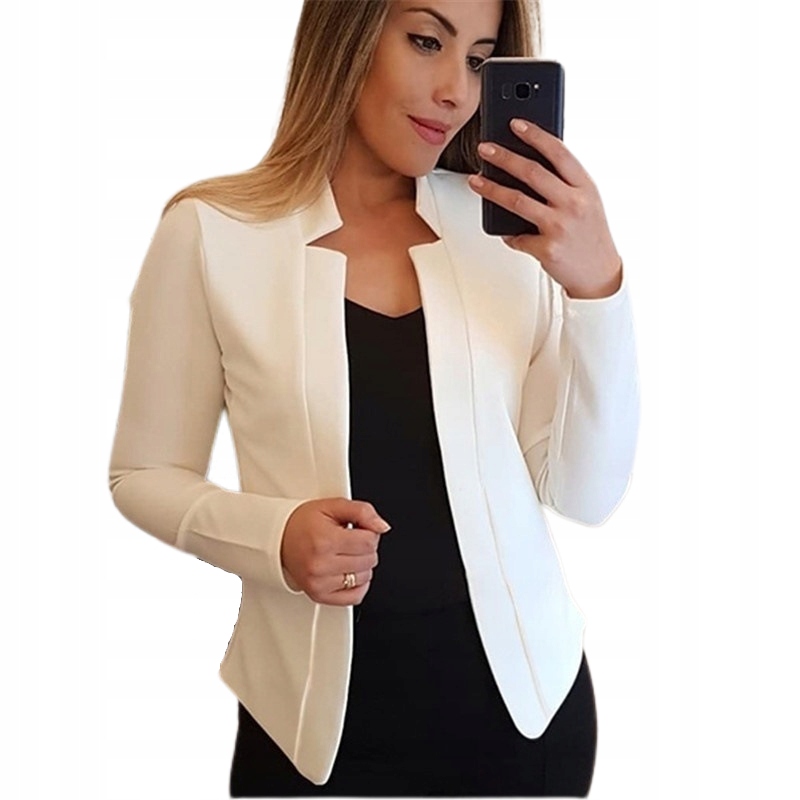 ŻAKIET MARYNARKA BLEZER KOBIECA NARZUTKA ELEGANCKA - 12570797765 ... ŻAKIET MARYNARKA BLEZER KOBIECA NARZUTKA ELEGANCKA - 12570797765 ...