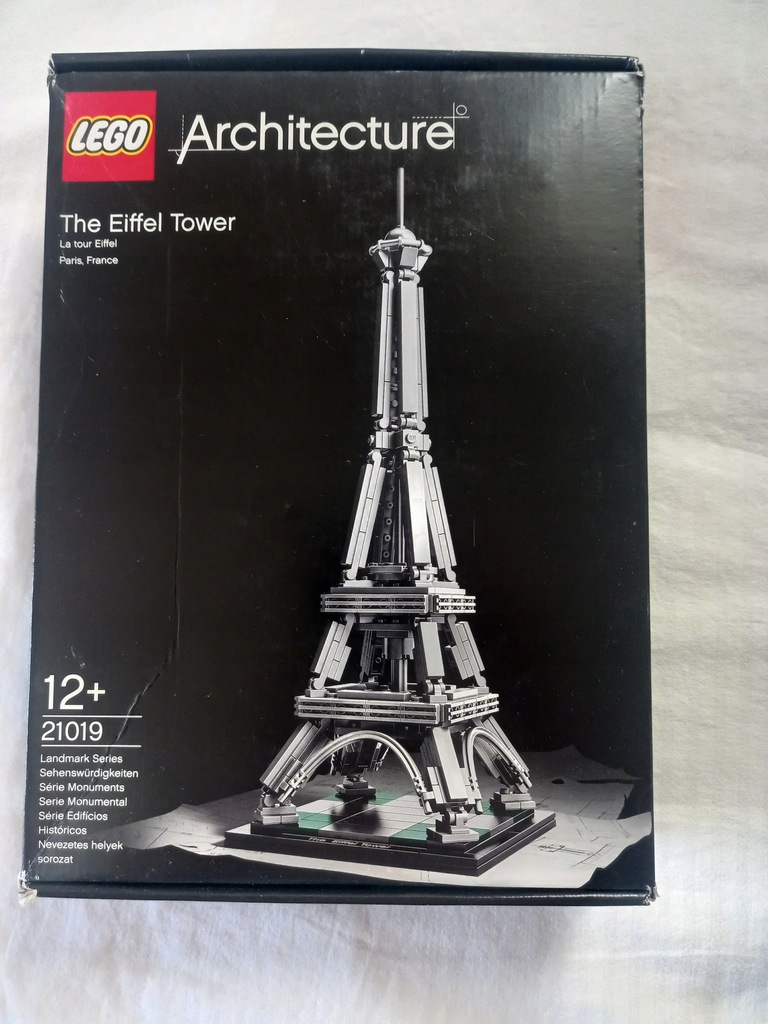 LEGO Architecture Wieża Eiffla 21019 box + instruk - 12440452558 ...