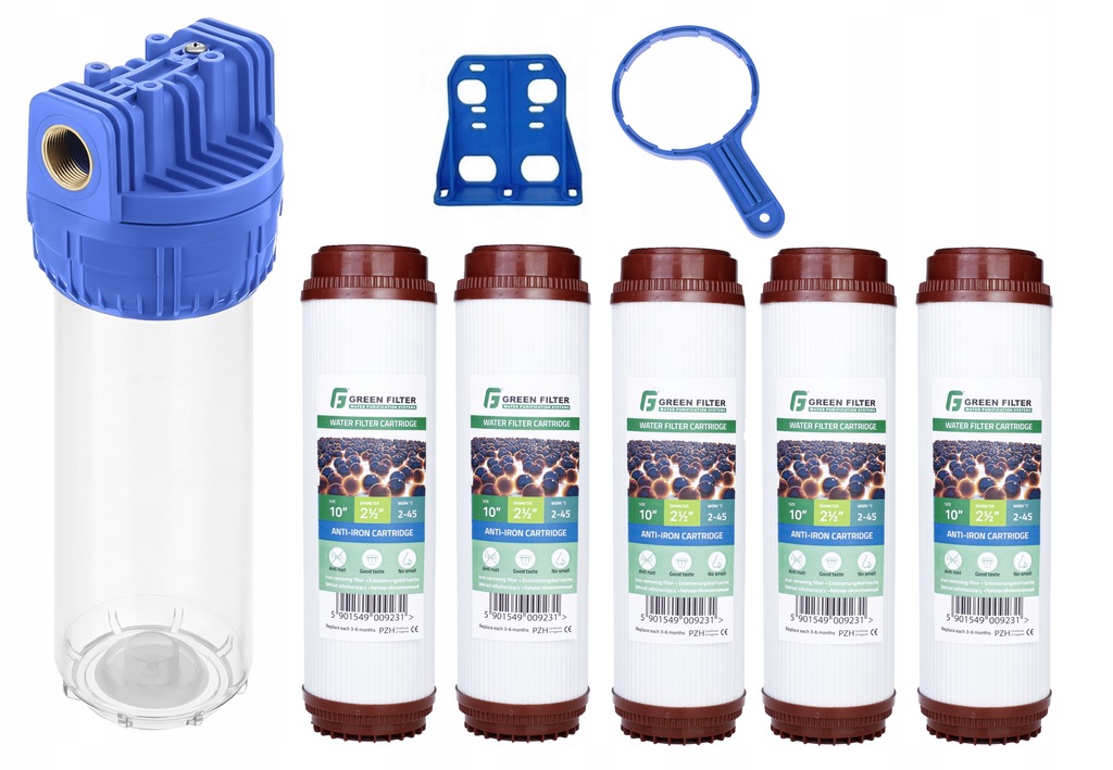 Filtr do wody korpus narurowy 1'' Odżelaziający - 9626711989 ...