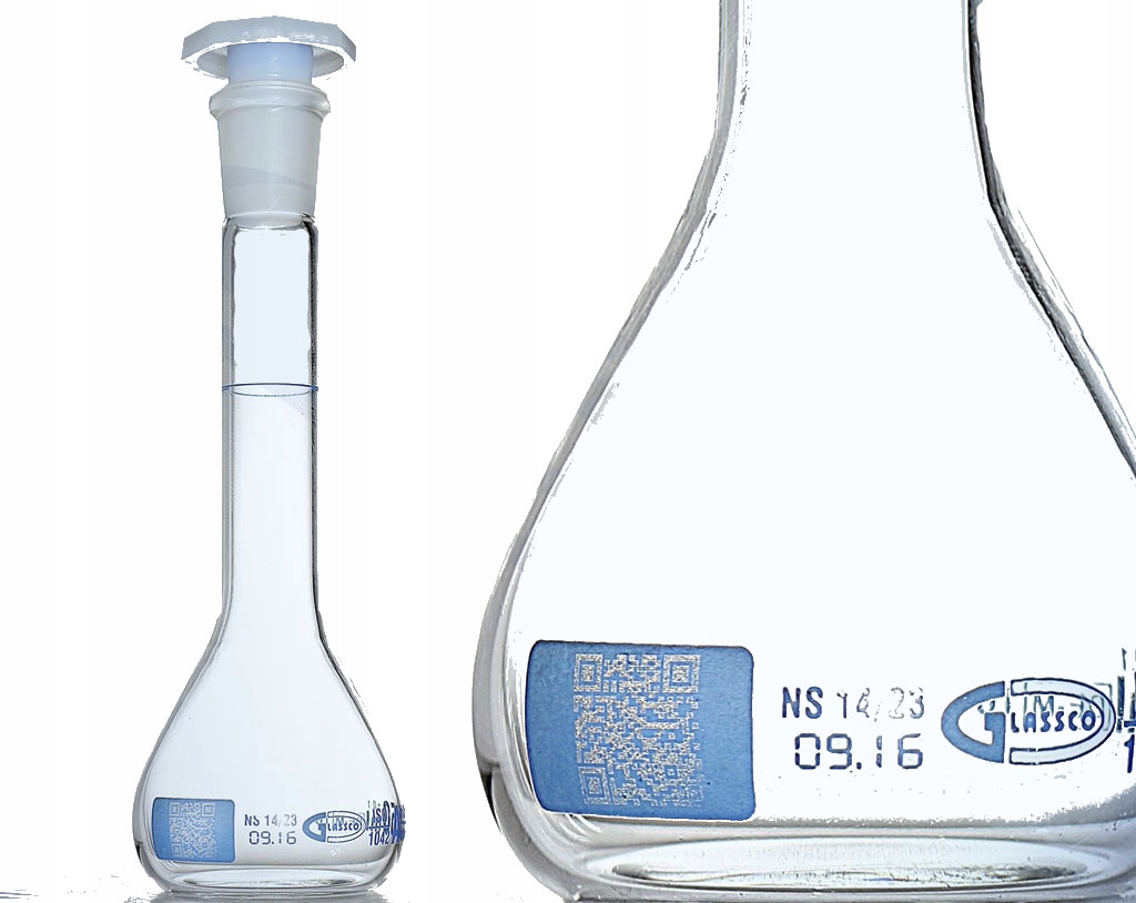 Kolba miarowa 200 ml szlif 14/23 kl. A QR - 11663771990 - oficjalne ...