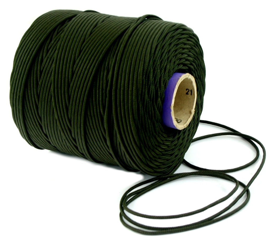 LINKA poliestrowa PARACORD heavy ___ 5mm OLIVE - 7770261528 - oficjalne ...