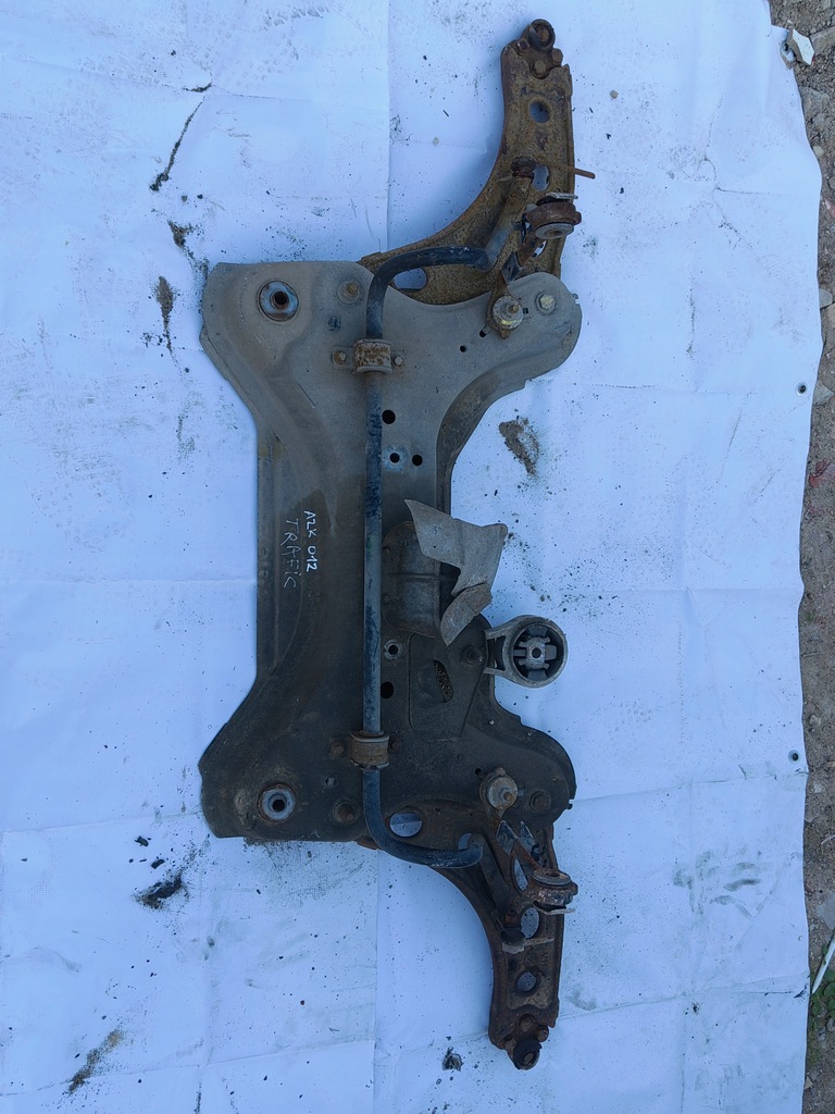 ZAWIESZENIE SANKI WÓZEK KOŁYSKA PRZÓD RENAULT TRAFIC II VIVARO ...