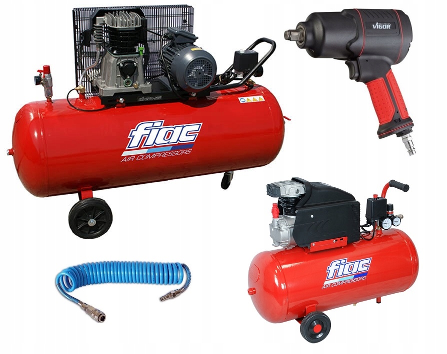 Kompresor Sprężarka FIAC 200-515 + 50L Vigor V4800 - 7612641978 ...