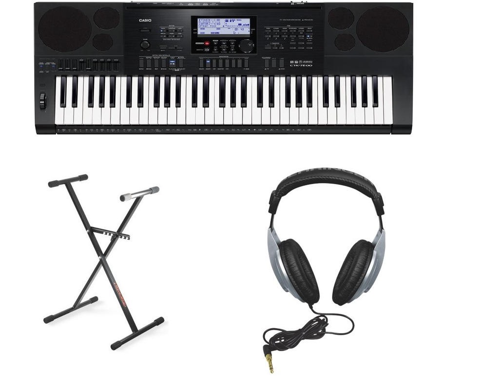CASIO CTK-7200 KEYBOARD + STATYW + SŁUCHAWKI - 6943077315 - oficjalne ...