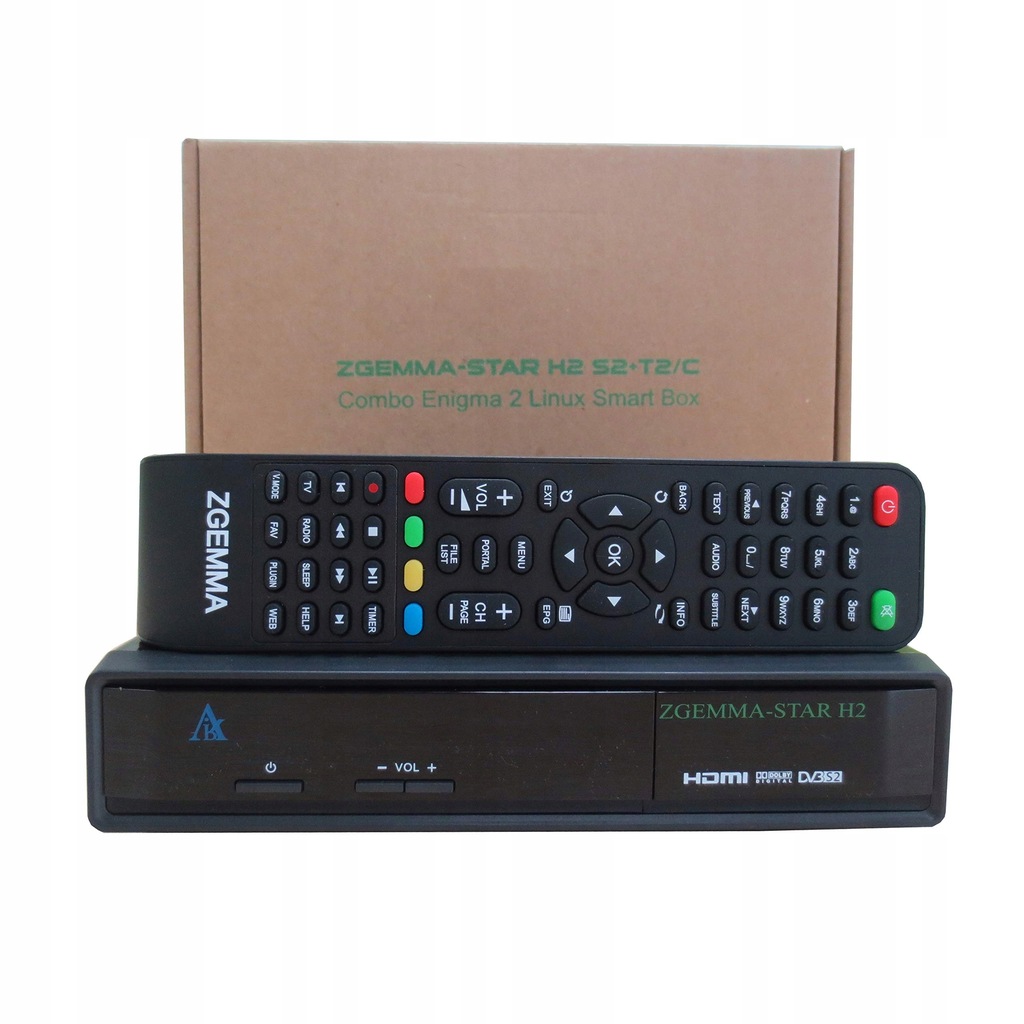 ZGEMMA STAR H2 Z DVB-S2 + DVB-T2 / C ENIGMA2 LINUX OS ODBIORNIK COMBO FULL - 15758816627 ...
